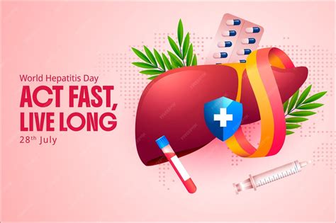 World Hepatitis Day Awareness Campaign Premium Vector