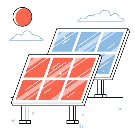 태양 에너지 개념 설명 무료 벡터