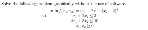 solved solve the following problem graphically without