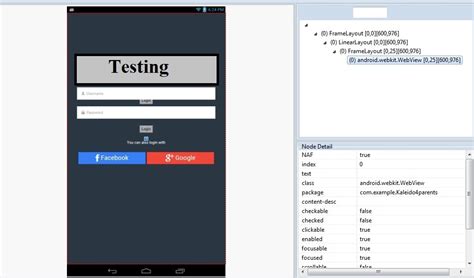 Cant Find An Element On A Webview Page Of An Andriod Hybrid App Using