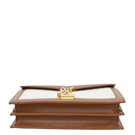 Ysl Bicolor Cassandra Monogram Clasp Medium Flap Bag The Closet