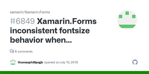 xamarin forms inconsistent fontsize behavior when accessibilty settings