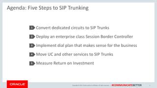 SIP TRUNKING EVENT ORACLE PRESENTATION 31 05 2018 PDF