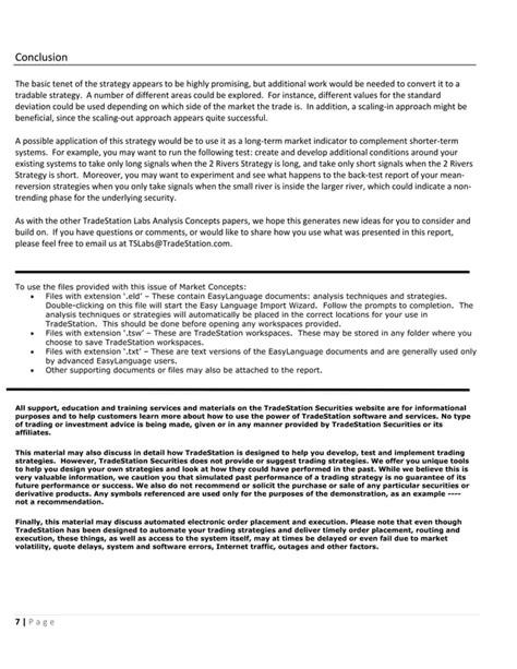 Tradestation Analysis Concepts Rivers Strategy Pdf