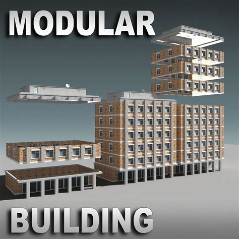 modular buildings free 3d models 3ds max max download free3d