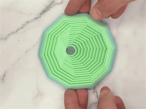 15 Ring Dodecagonal Fidget Toy By Neil Makerworld Download Free 3d Models