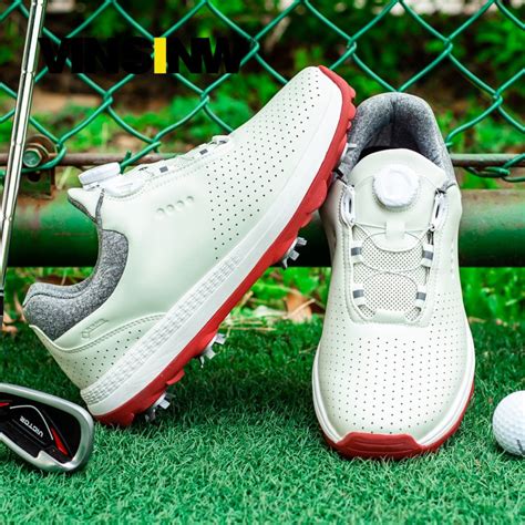 남성용 골프 신발 노브 가죽 골프 스니커즈 통기성 편안한 워킹 스니커즈 야외 조깅 하이킹 워킹화 신상 Aliexpress