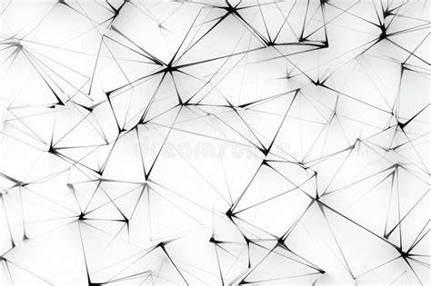 Abstract Artistic Background Composed Of Intricate Triangulations And Delicate Black Lines On A