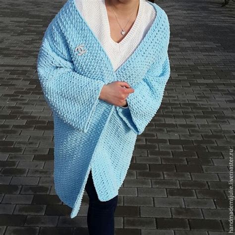 Вязаный плюшевый кардиган в интернет магазине на Ярмарке Мастеров Кардиганы Москва доставка