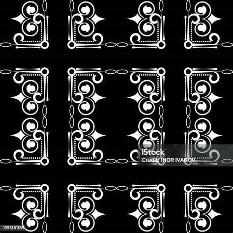 아라비아 스타일의 직물 인테리어 도자기 및 가구에 대한 민족 민속 기하학적 모자이크 장식품 흑백 패턴을 샘플링하십시오 0명에 대한 스톡 벡터 아트 및 기타 이미지 Istock