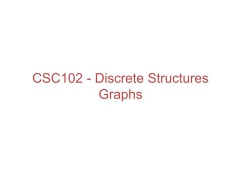 Adjacency Graph Adjacency List Incidence Matrix Ppt