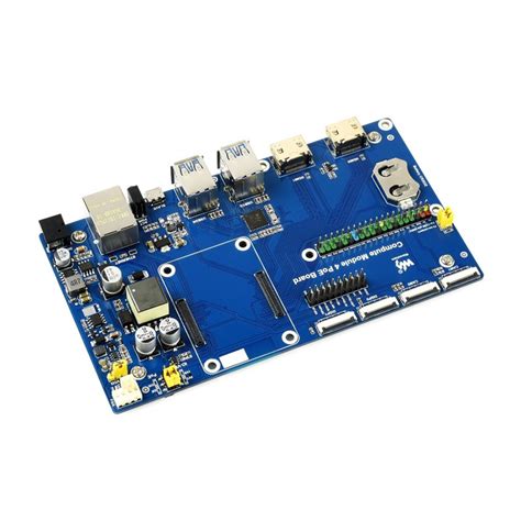 Raspberry Pi Compute Module 4 Io Board With Poe Feature For All Variants Of Cm4 Pishopca