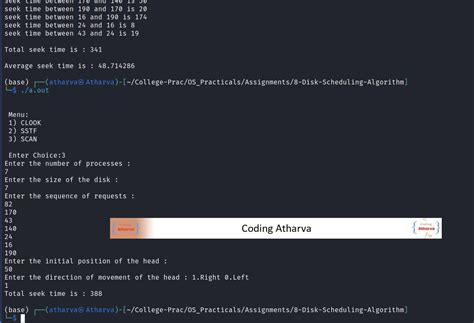 28 Program For Disk Scheduling Algorithm Clook Sstf Scan In C