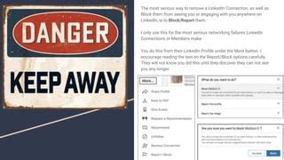 Hide Unfollow Remove Or Block On Linkedin PPTX Social Networking Internet