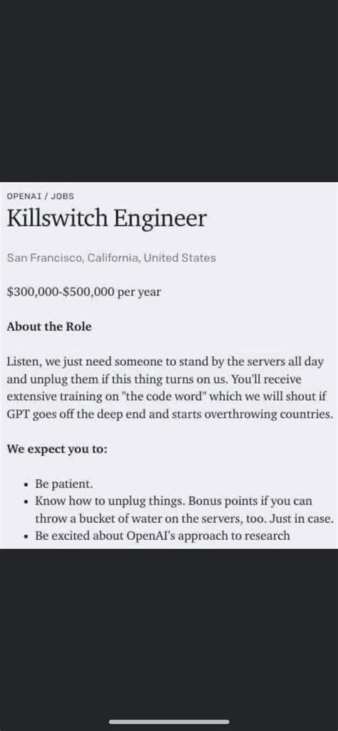 Killswitch Engineer Required Rsysadminhumor Killswitch Engineer Required Rsysadminhumor