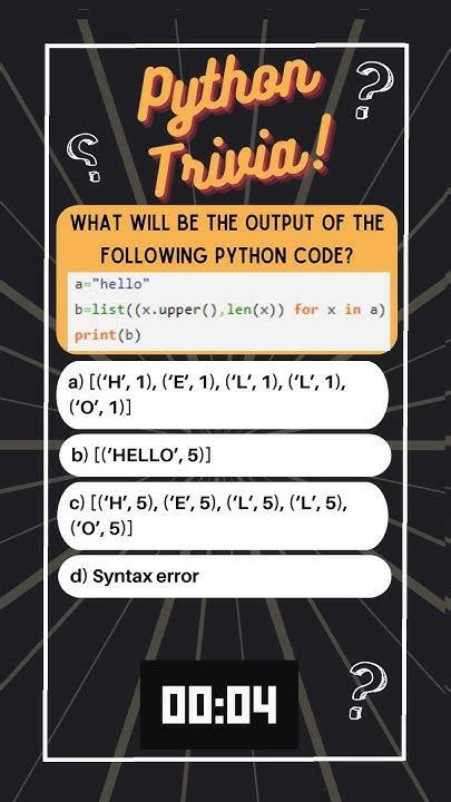 Python Trivia List 55 Coding Python Techcommunity Shorts Trending
