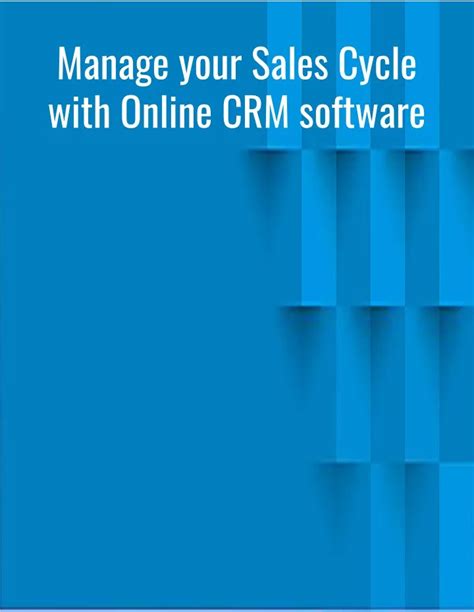 Ppt Manage Your Sales Cycle With Online Crm Software Powerpoint