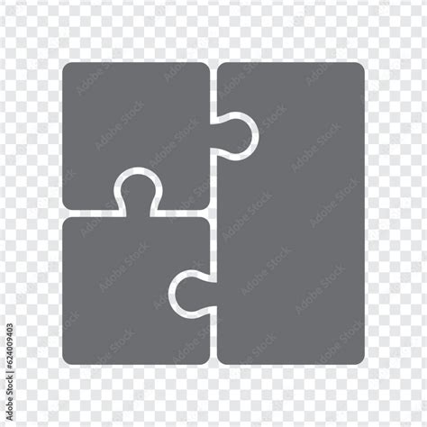 Simple Icon Puzzle In Gray Simple Icon Square Puzzle Of The Three