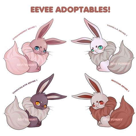 [closed] Eevee Adoptables By Seviyummy On Deviantart