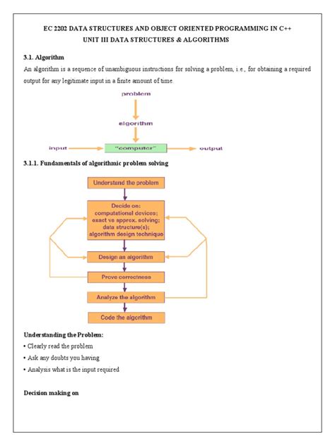 Ec 2202 Data Structures And Object Oriented Programming In C Unit Iii