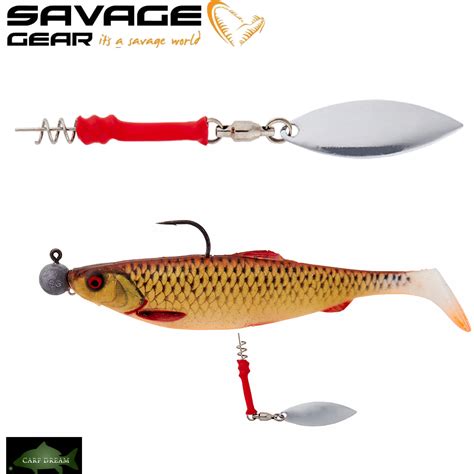 Лепесток Savage Gear SCREWIN SPIN TEASER S SILVER RED (1шт) - CarpDream ...