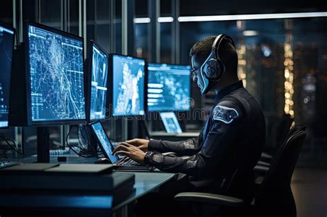 Data Scientists Work In A Modern Office Of A Technology Company On The