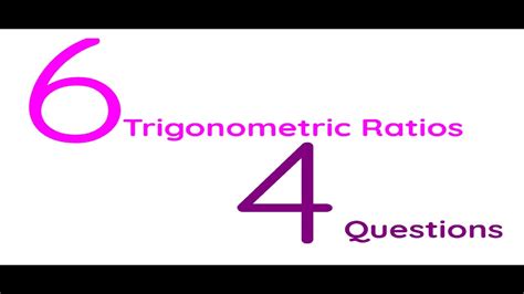 Primary Trig Ratios And Their Reciprocals 4 3 Part 2 Youtube