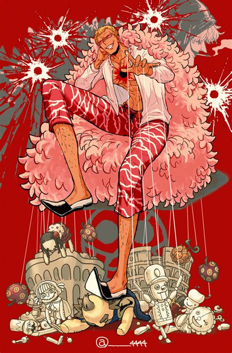 4444 Tetsuya Donquixote Doflamingo Donquixote Rocinante Riku Dold Iii Viola One Piece