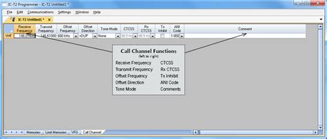 IC T2 Radio Programming Software