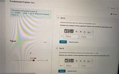 solved fundamental problem 12 7 7 of 14 a particle moves