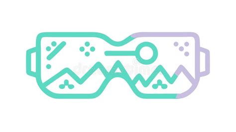 Data Visualization Glasses Analytics Info Display Vector Design Generative Ai Stock Vector