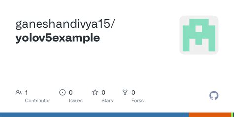 GitHub Ganeshandivya Yolov Example