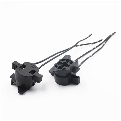Fsylx H7 헤드라이트 소켓 릴레이 와이어 하네스 기아 점화 플러그 와이어 하네스 H7 자동 할로겐 전구 볼더 소켓 어댑터 릴레이