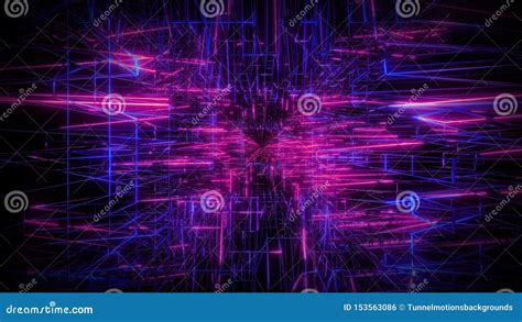 Blue Pink Wireframe Visual Design Background 3d Rendering Stock Illustration Illustration Of