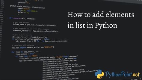 How To Add Elements In List In Python PythonPoint Net