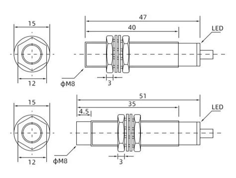 Lm8 Inductive Proximity Sensor Viox Electric
