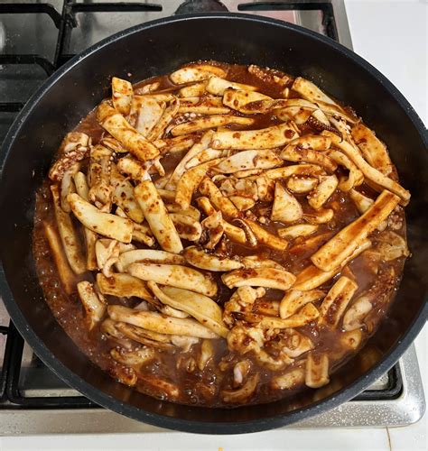 매콤한 오징어볶음 만들기 소면말아먹기 좋은 오징어볶음