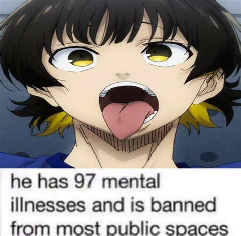 Bachira Meguru Blue Lock Schizo Meme Kunst