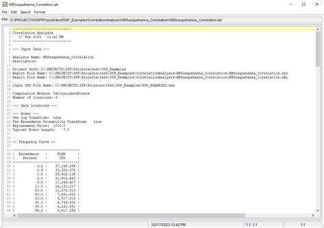 Correlation Analysis Results