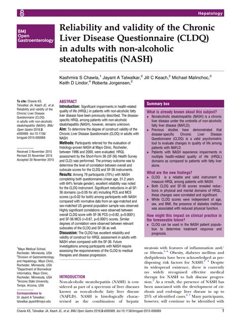 chronic liver disease questionnaire pdf livegc