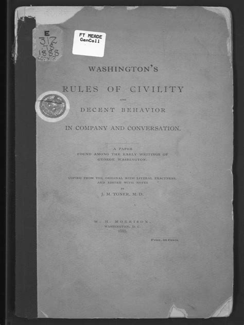 George Washington's Rules of Civility | PDF | Etiquette