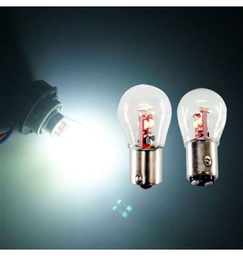 12v용 양면6발 Led램프 화이트 깜빡이등 브레이크등 미등 S25타입 전구 차량용램프 미등 자동차램프 브레 티몬