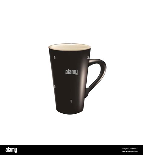 Black Empty Mug Vector Illustration Stock Vector Image And Art Alamy