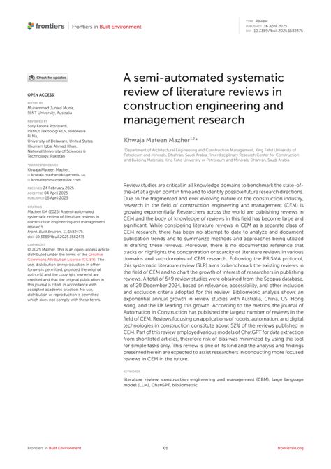 Pdf A Semi Automated Systematic Review Of Literature Reviews In