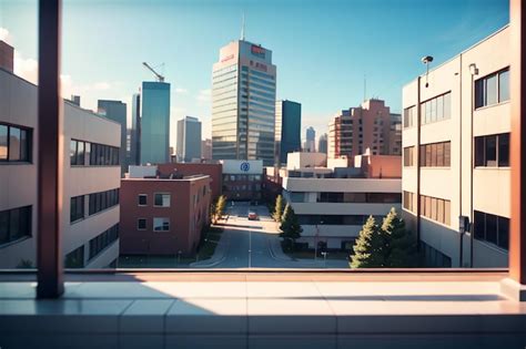 Premium AI Image | A view of the campus of the cne.