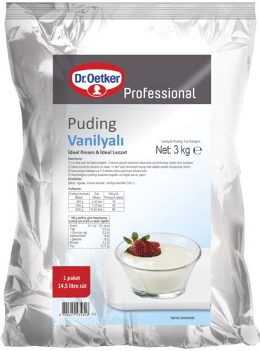Puding Vanilyalı 3 Kg Pudingler Dr Oetker