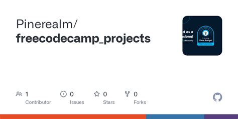 GitHub Pinerealm Freecodecamp Projects