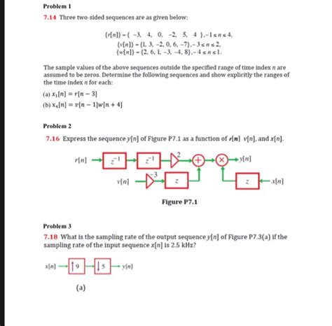 Problem1 714 Three Two Sided Sequences Are As Given