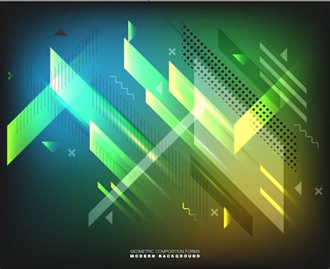 Premium Vector Abstract Geometric Composition Forms Modern Background With Decorative