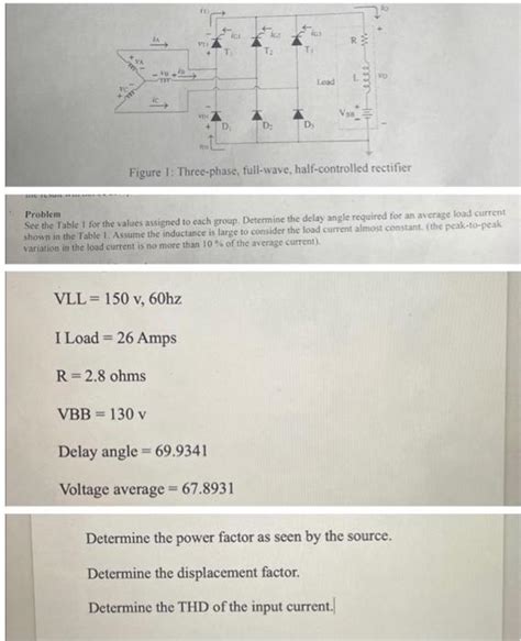 Solved Figure Three Phase Full Wave Half Controlled Chegg